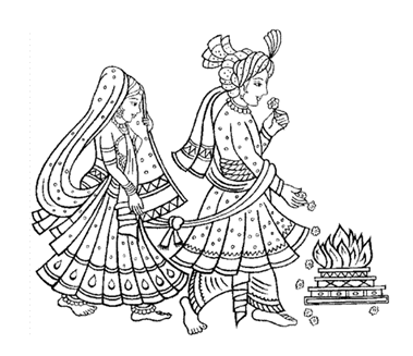 vedic-lifestyle/marriage-traditions/ganth-bandhan - Indian Scriptures